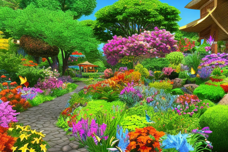 Create a lush and vibrant scene. Show off the rich biodivers... by ... Create a lush and vibrant scene. Show off the rich biodivers... by ...