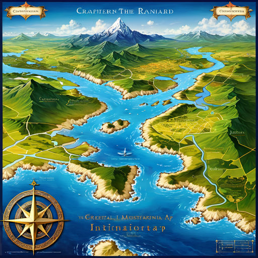 An intricately detailed map of Middle-earth by Mandy Piercy - Playground