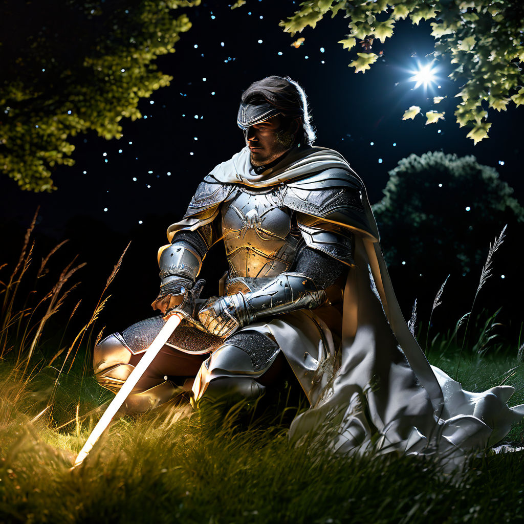 Cape draped knight by Ez Bro - Playground