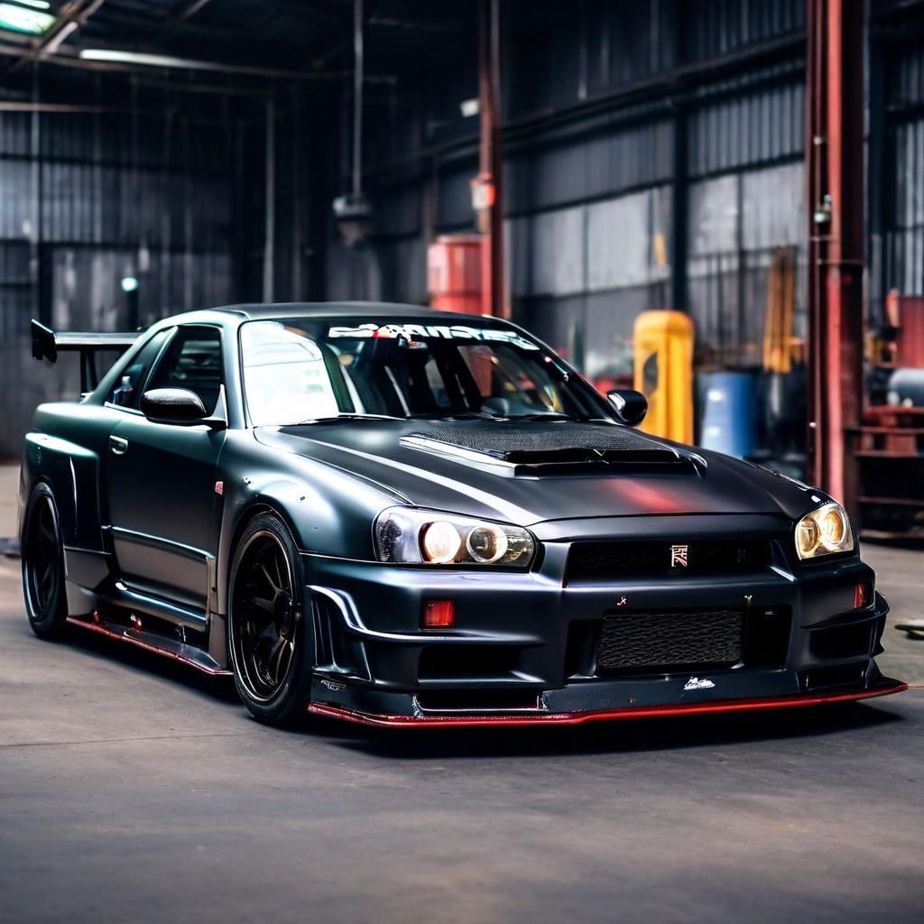 A gtr r34 modle car by HO HIN LEUNG - Playground