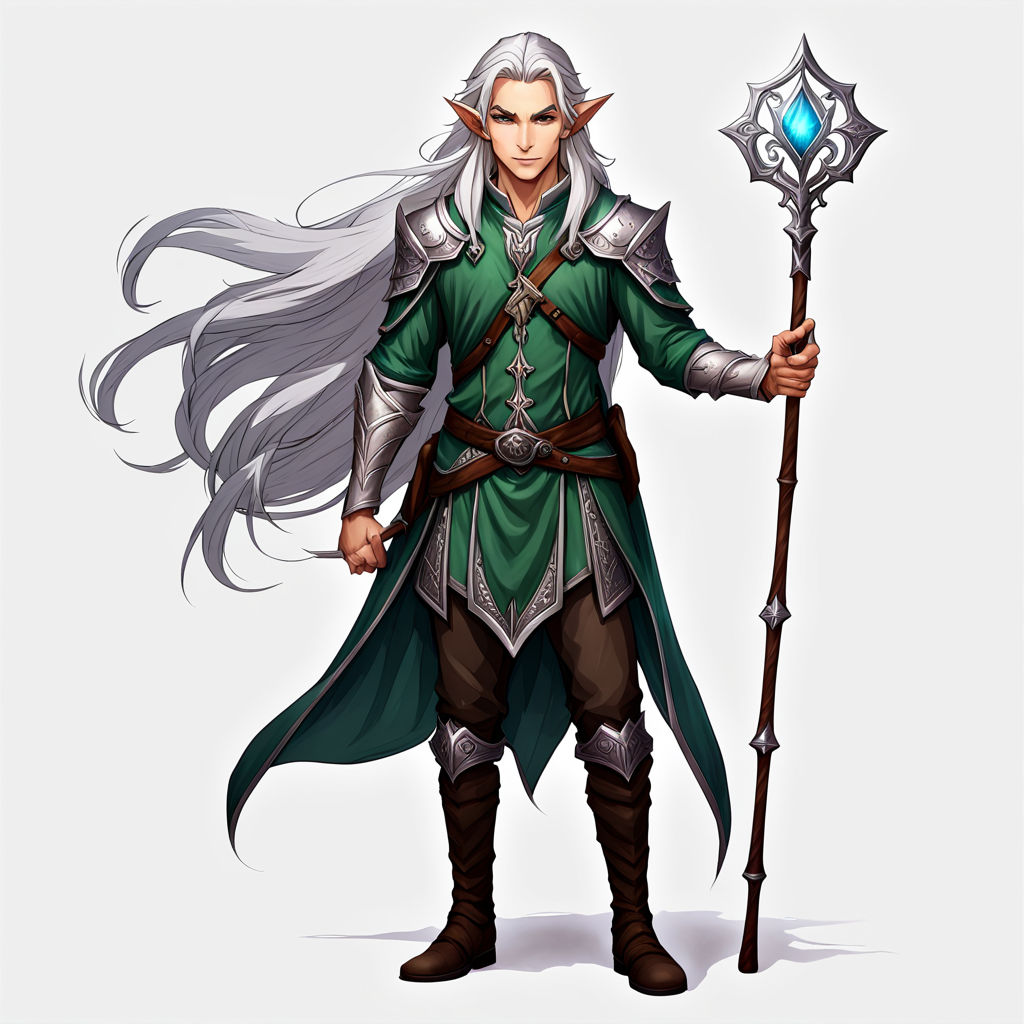 Dnd character concept art {male elf by Pedro Matta - Playground