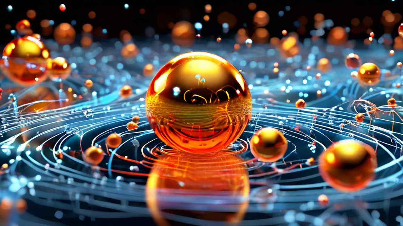 Quantum atomic structure rendered in 3D octane by Jacek Kruk - Playground