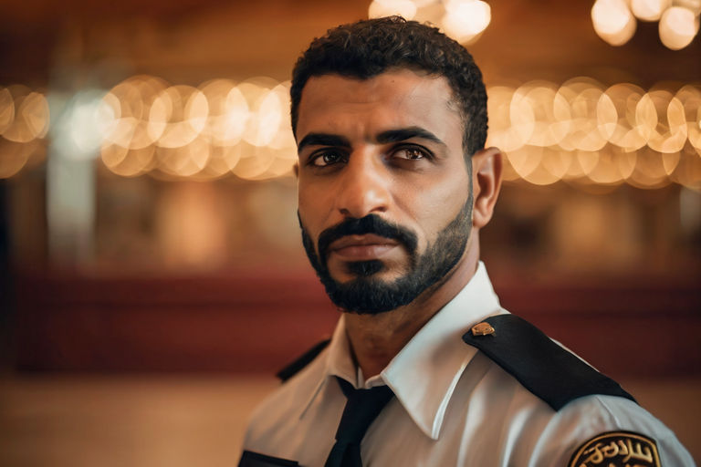 Arabic male Security Guard by Adrian Rodriguez - Playground
