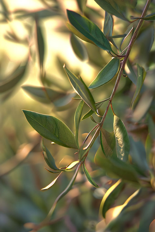 Abstract olive branch in the surrealist style of Unreal Engi... by ...