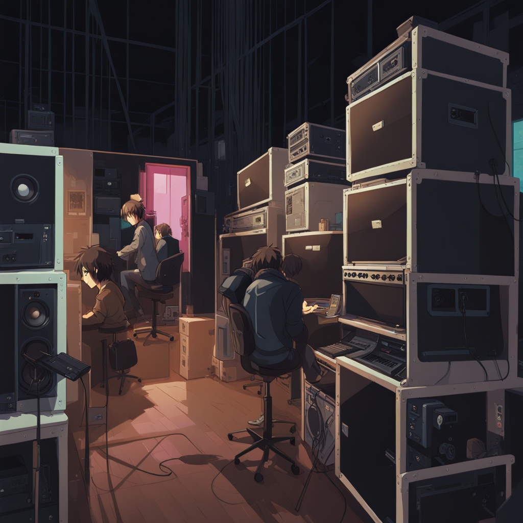 Backstage at a rock show by Joshua Ling - Playground