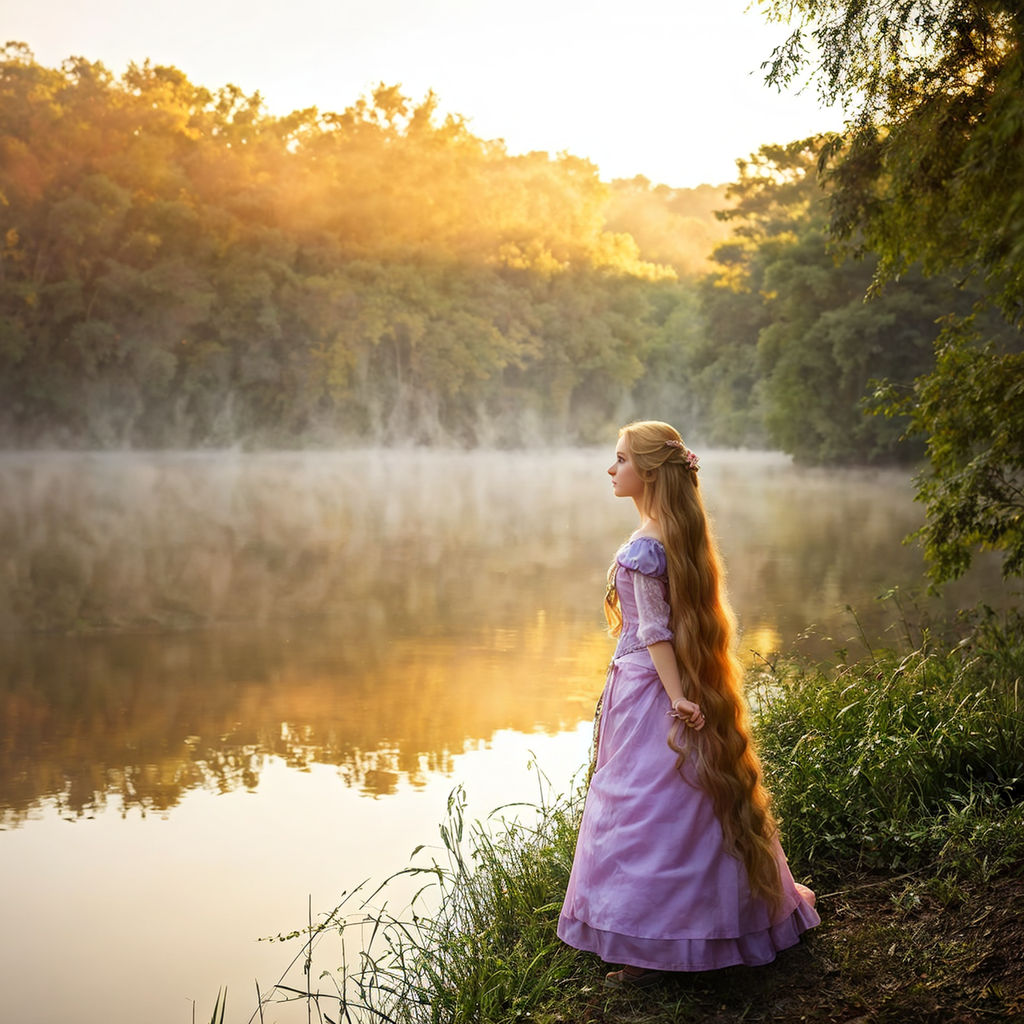 A real-life transformation of Disney's Rapunzel by Choi. - Playground