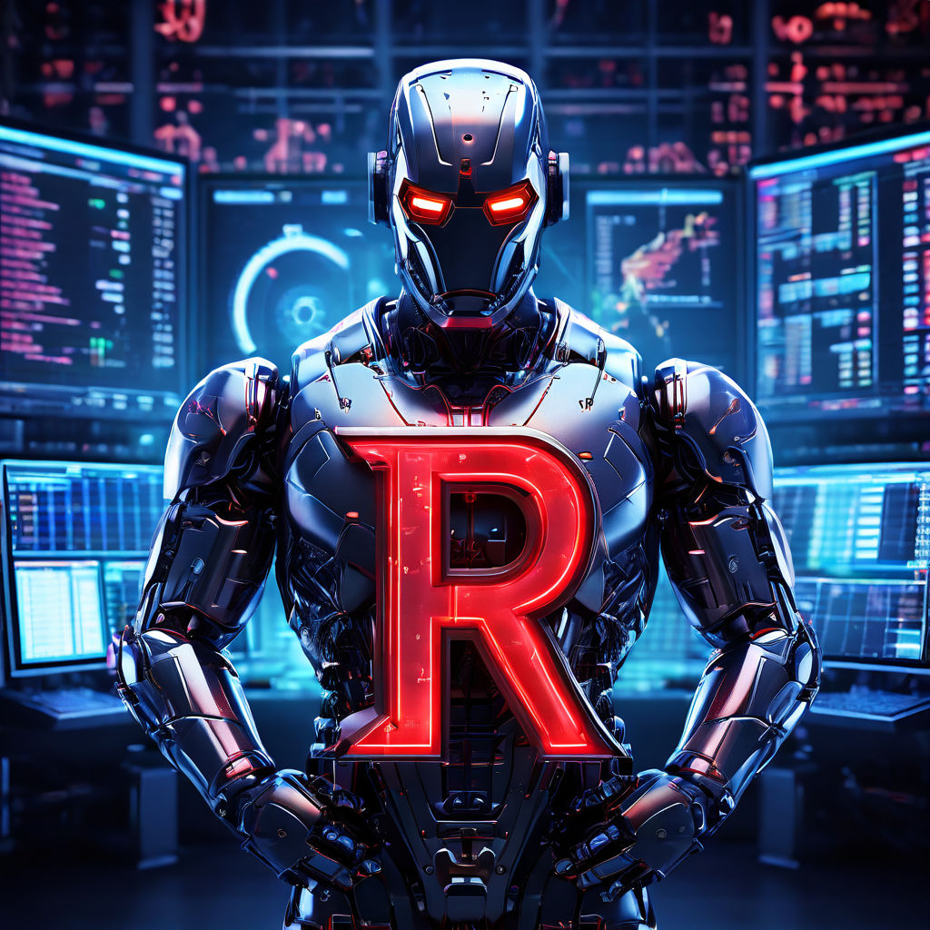 ROBO TRADER WITH SYMBOL ON THE CHEST WITH THE LETTER R AND N... by ...