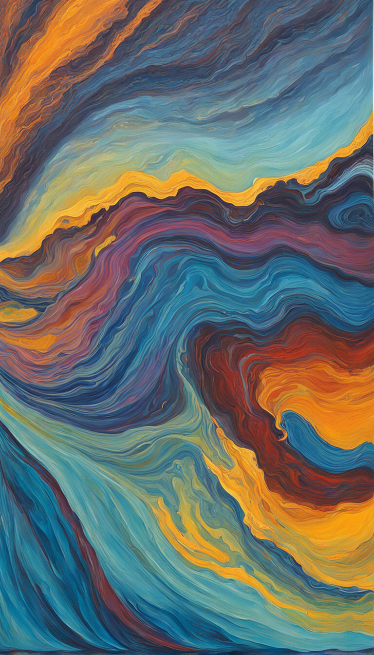 A portrait painting a paint of a paint of a paint. An illust... by Ash ...