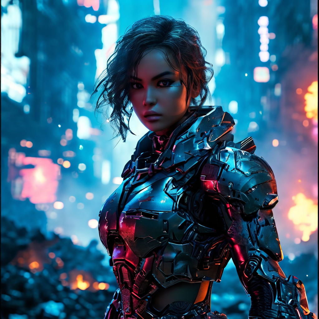 A battle-ready cyber heroine by Erdem Aras - Playground A battle-ready cyber heroine by Erdem Aras - Playground