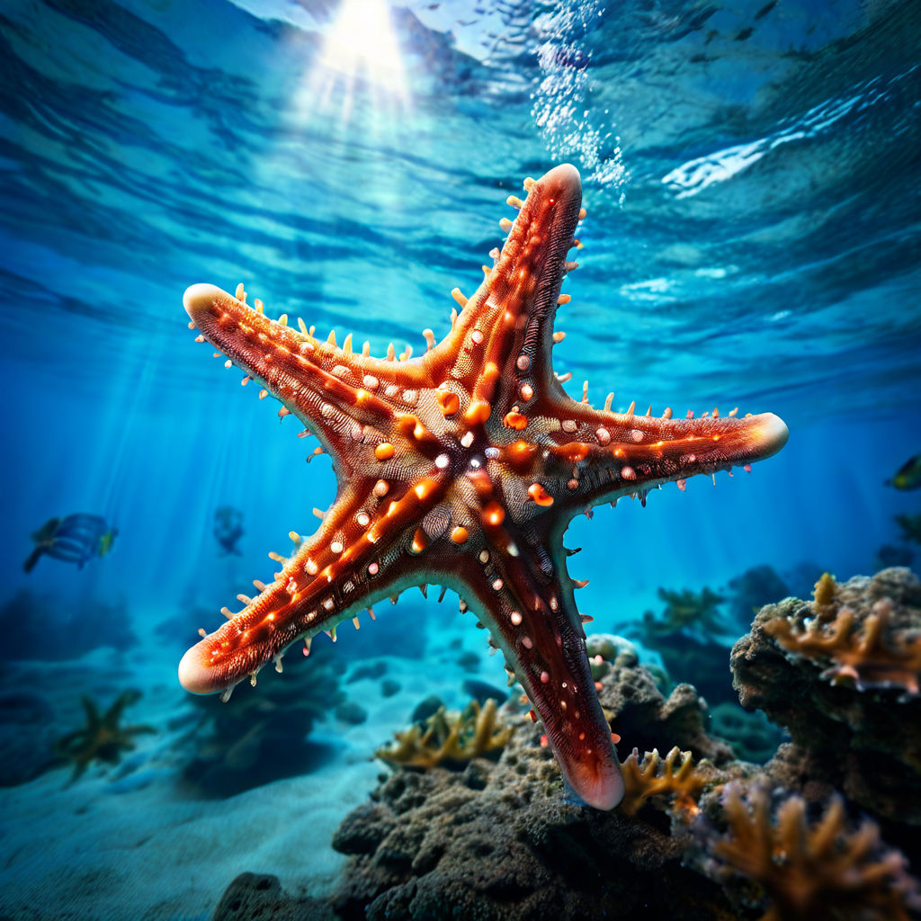 Starfish underwater by Lisa Deneux - Playground