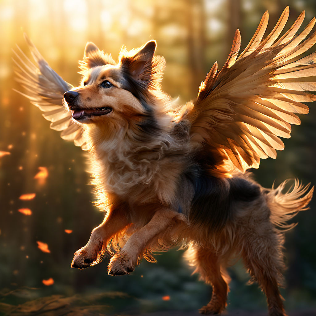 Winged dog by BENJEAN FUDERANAN - Playground