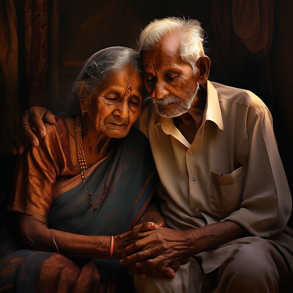 Elderly Tamil couple by ASHOK - Playground