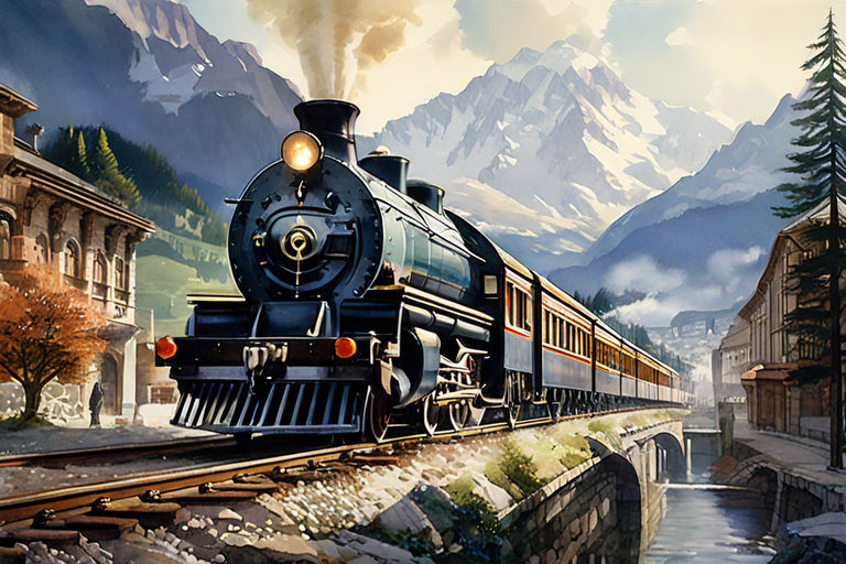 The Orient Express traveling through Innsbruck in the 1930s. by ...