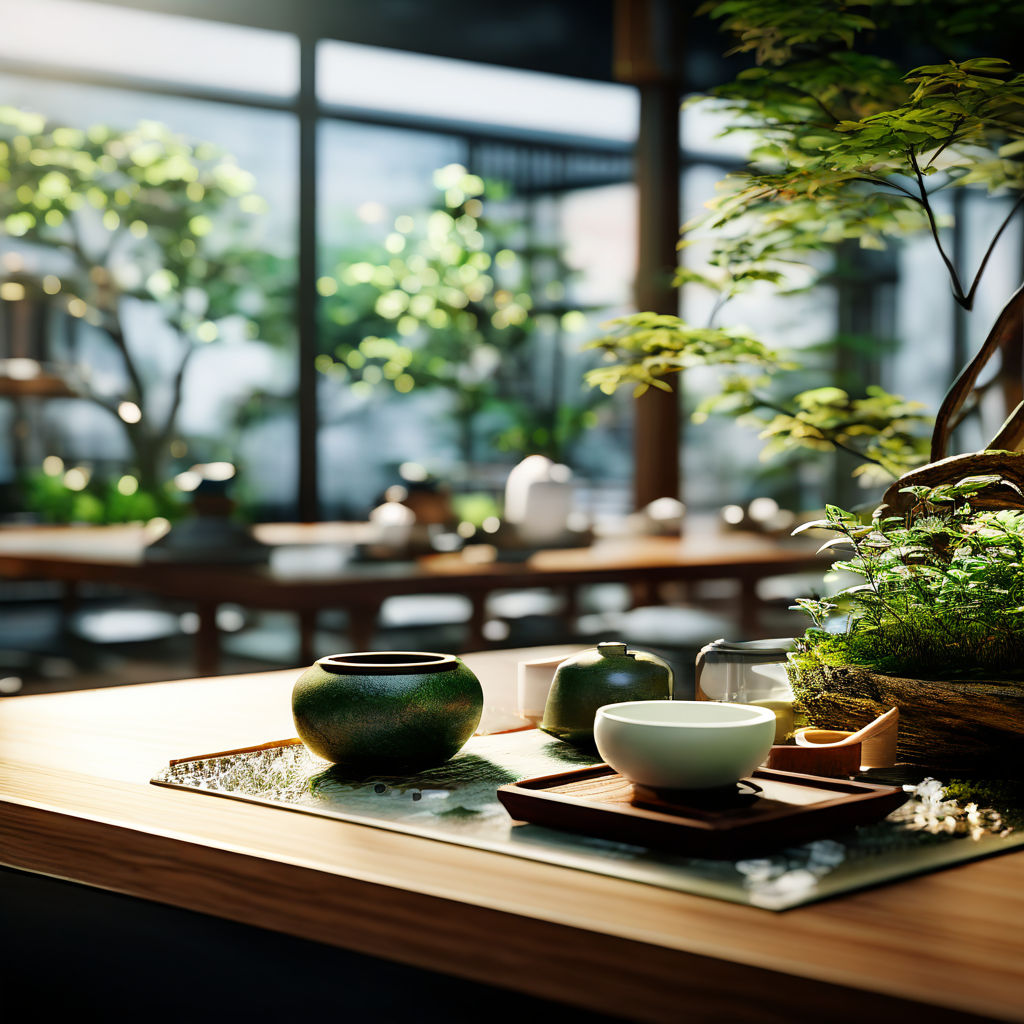Zen-style cafe interior by Nayara Neres - Playground