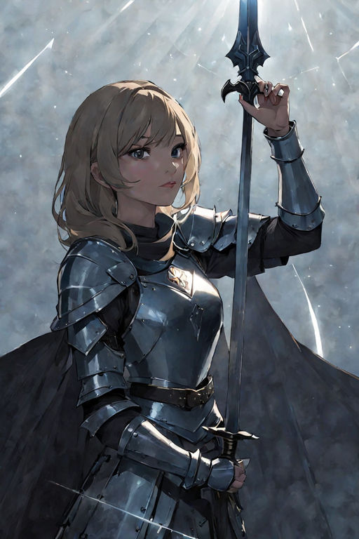 Knight woman with cool lighting by Juliana - Playground