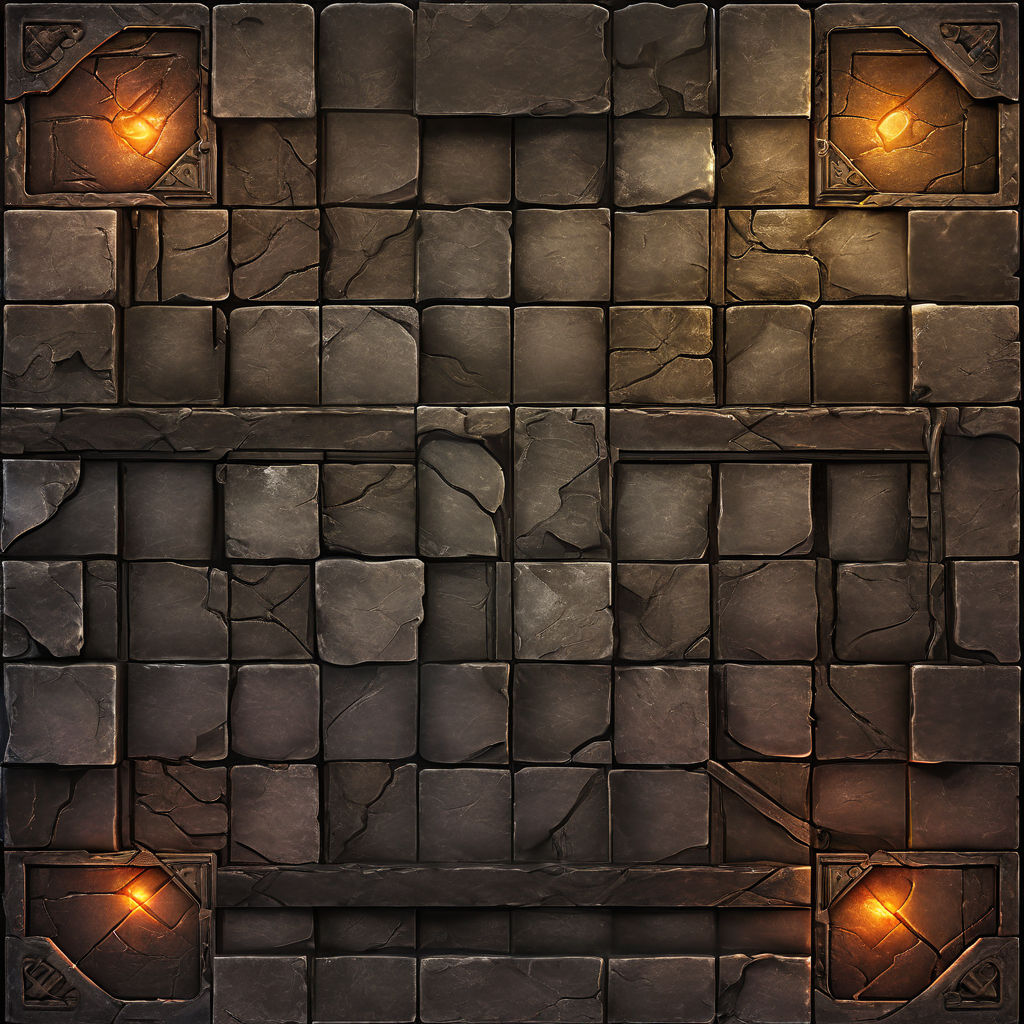 Dungeon floor texture with tiles by Lefteris Iroglidis - Playground