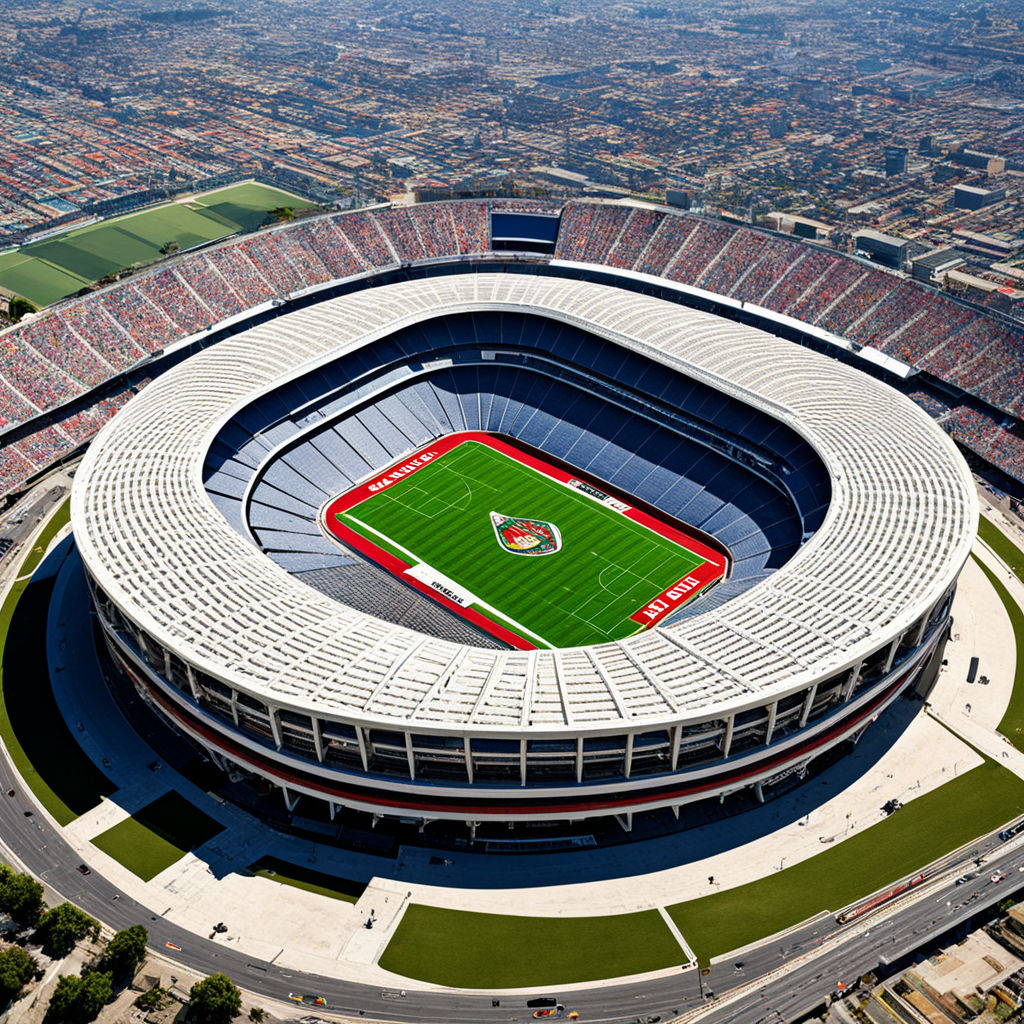 Create guadalajara akron stadium as an mexican aztec stadium... by Czar ...