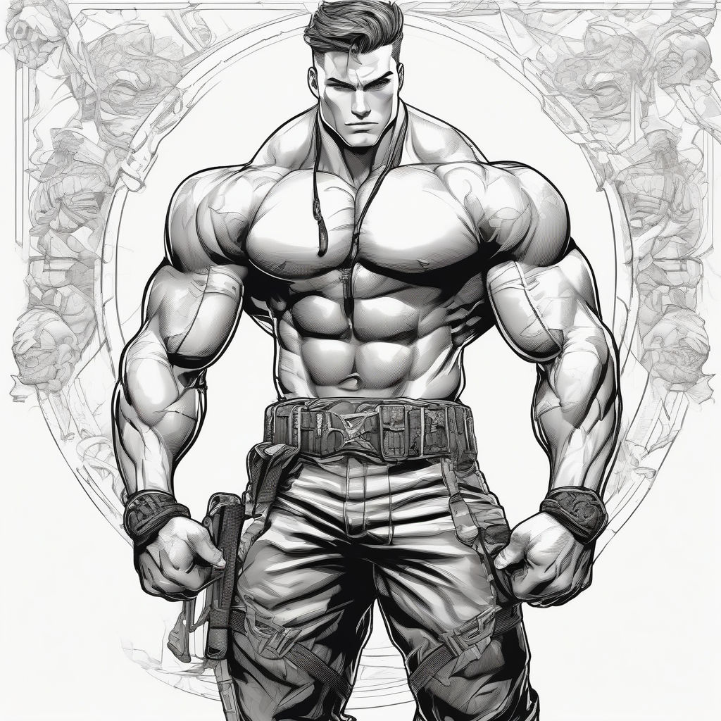 Full body image of a muscular handsome stud (massive roided ... by ...