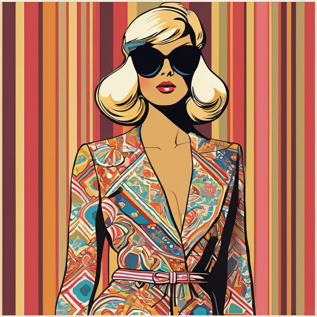 Fashionable illustration in the style of the 70s by mila solovyeva - Playground