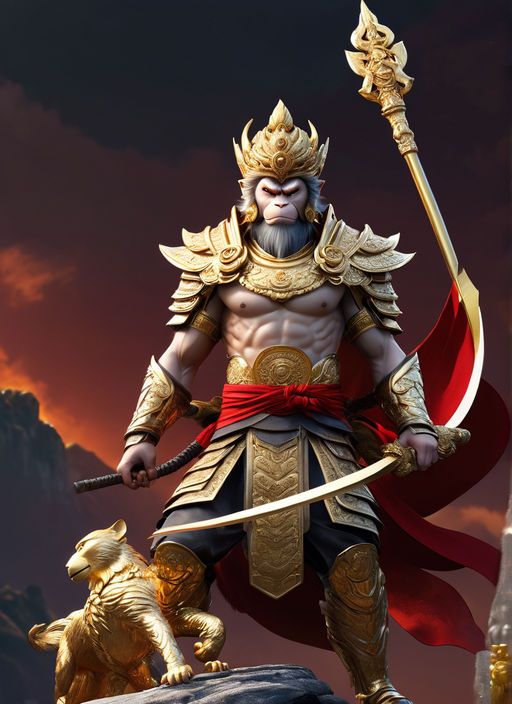 Concept art of The Monkey King by Tú Watercolor - Playground