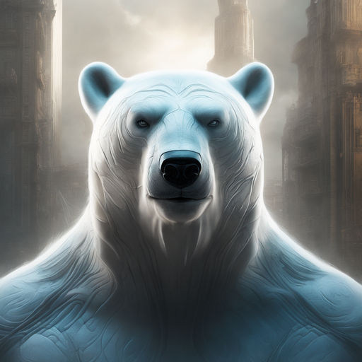 Sigma buff polar bear with huge muscles by Grzegorz Pilarczyk - Playground