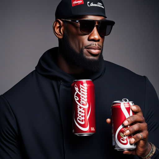 Lebron James holding a can of coke in his hand. by Connor Christian ...