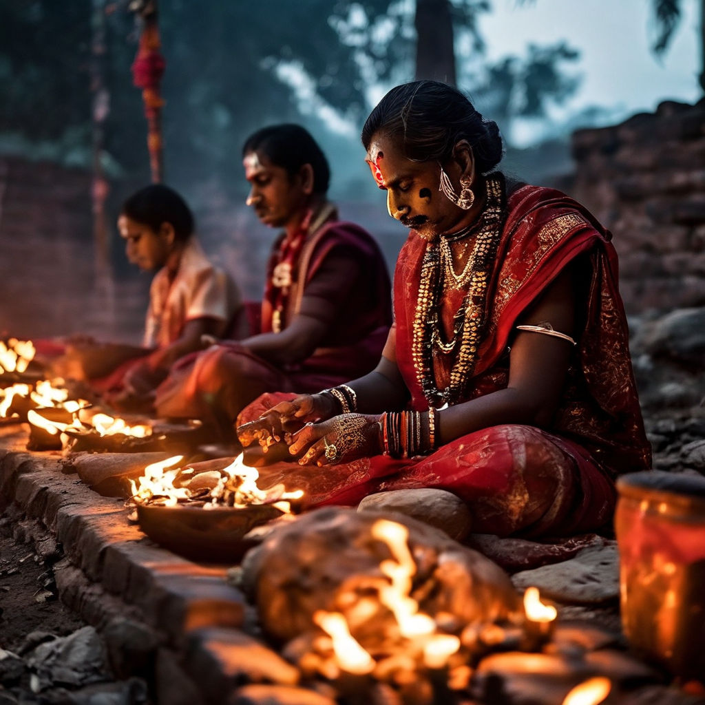Karuti is performed at the place of sacrifice according to H... by ...