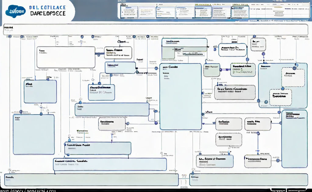 The overall data model of a salesforce database as a diagram by Josh ...