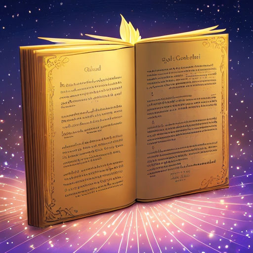 Golden book glowing magic by I Nu - Playground
