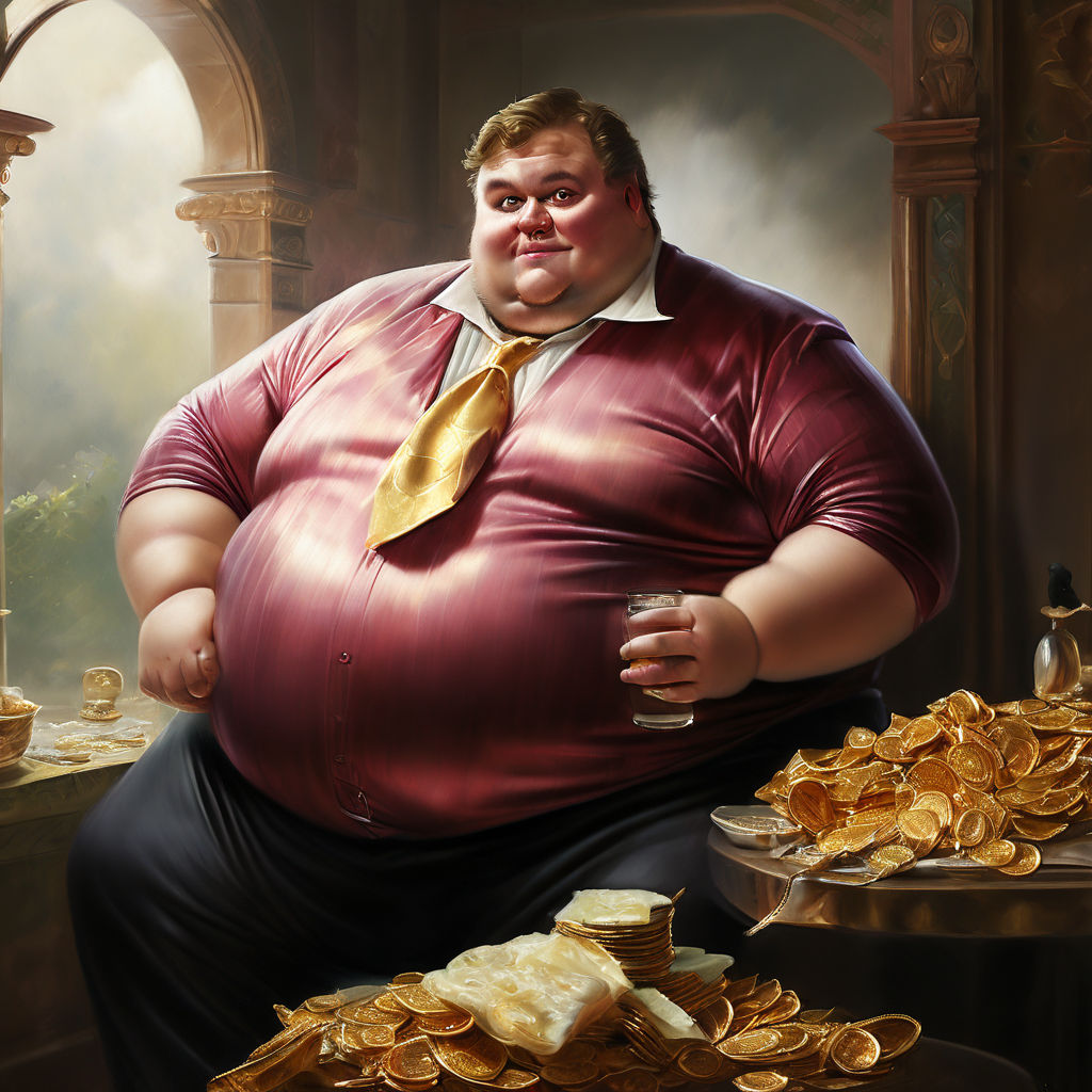 Rich, fat guy by opsidian man - Playground