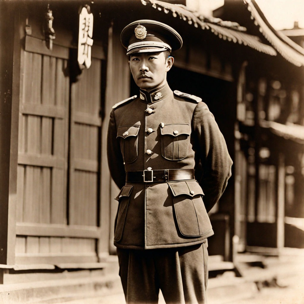 1920s photograph of a Japanese millitary police officer by Jake Varela ...