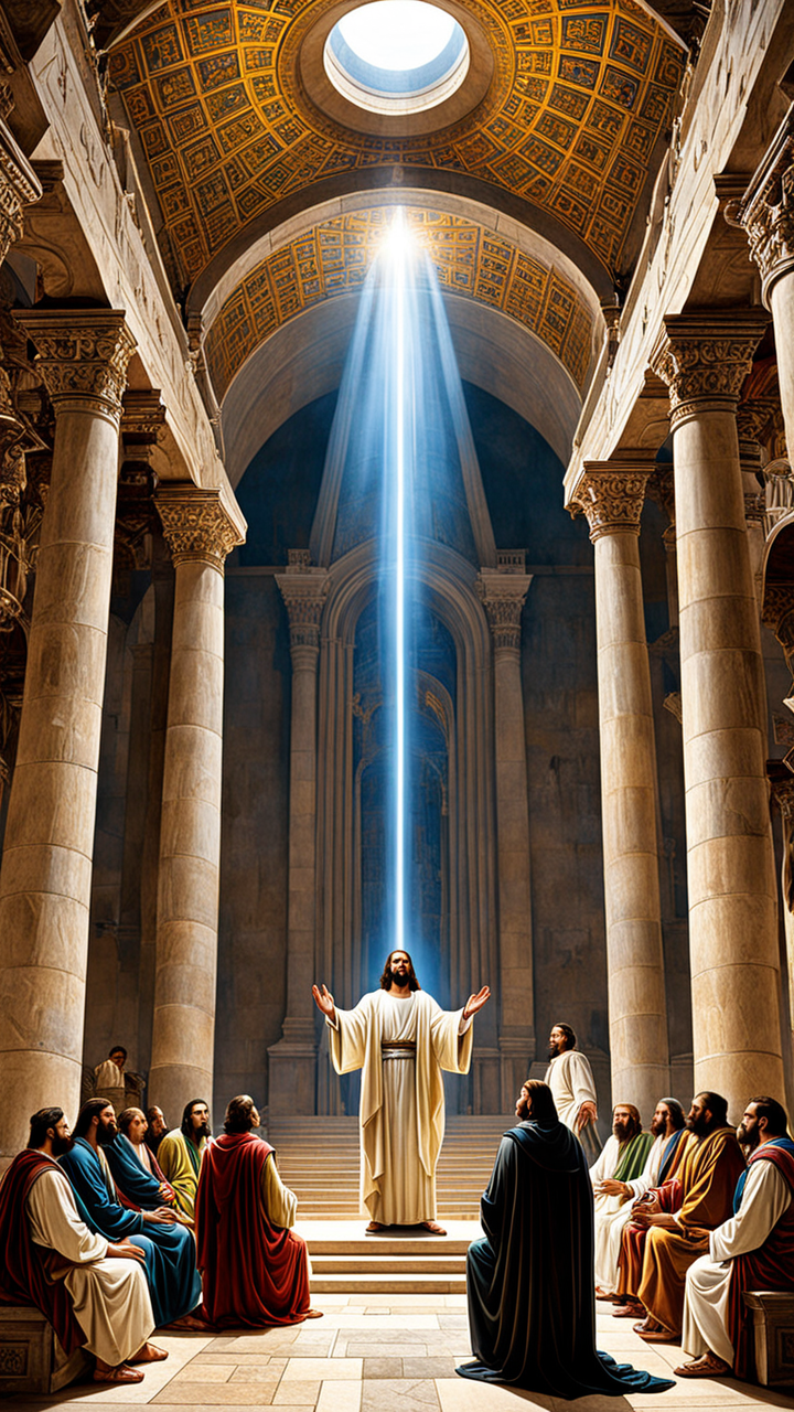 "Jesus Christ in the Temple of Jerusalem by JB - Playground