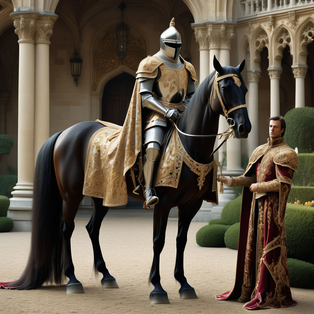Create an opulent scene of a rich knight by Tauseef Uddin - Playground