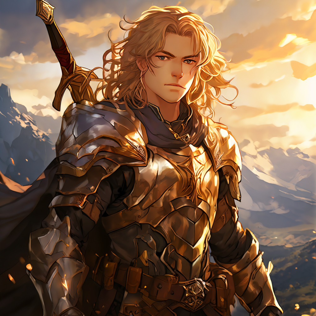 Anime style full-body portrait by Matthew I - Playground