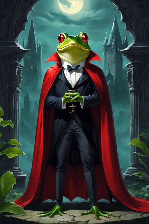 Frog like Dracula by Iryna Klimchenko - Playground