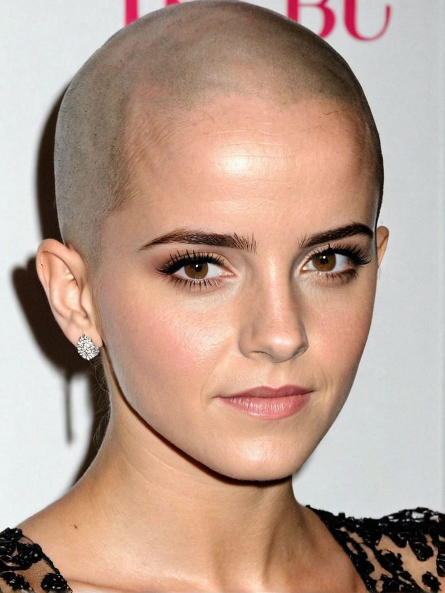 Emma Watson, bald by paco perez - Playground