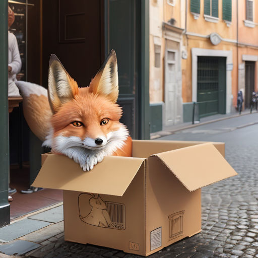 A fox in a box in Rome by Ramazan ensar Linç - Playground