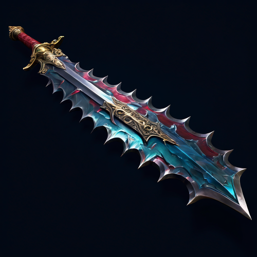 Jagged edged sword by Nikki S. - Playground