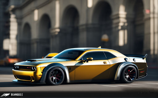 Bumblebee as a supercharged 2023 Dodge Challenger SRT Hellca... by The ...