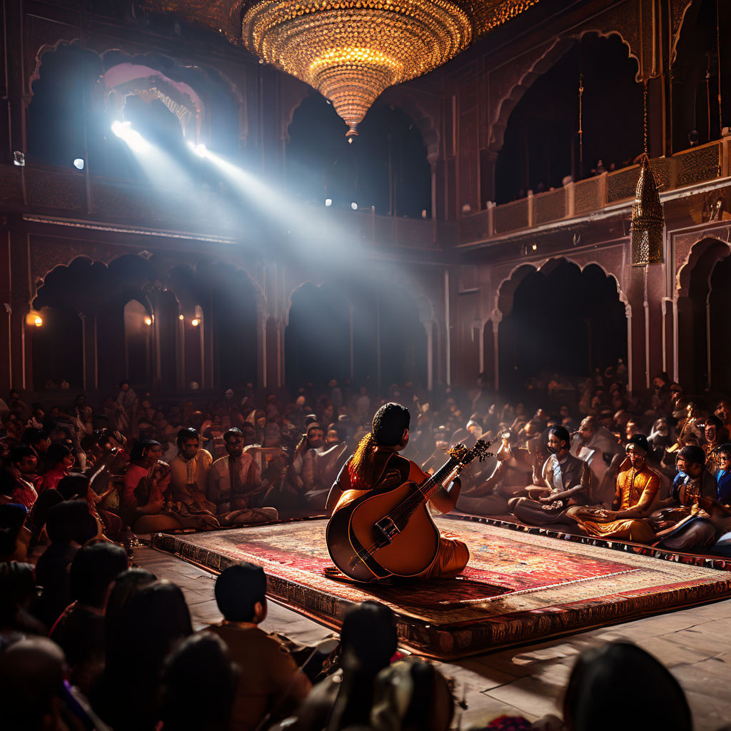 Tabla concert in large palace. Everyone praising the artist.... by ...