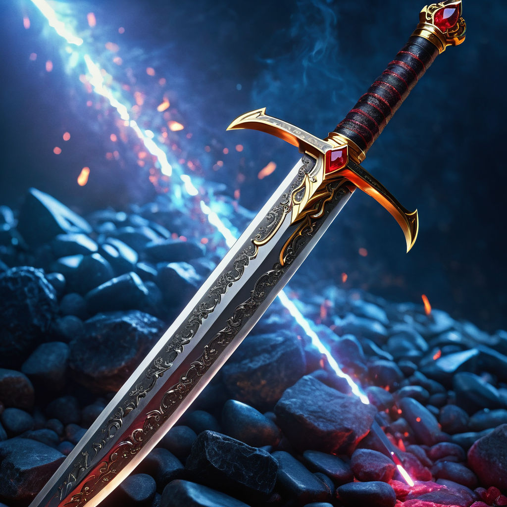 Greatsword with a ruby embedded at the tip by Philipp Rosenhagen ...