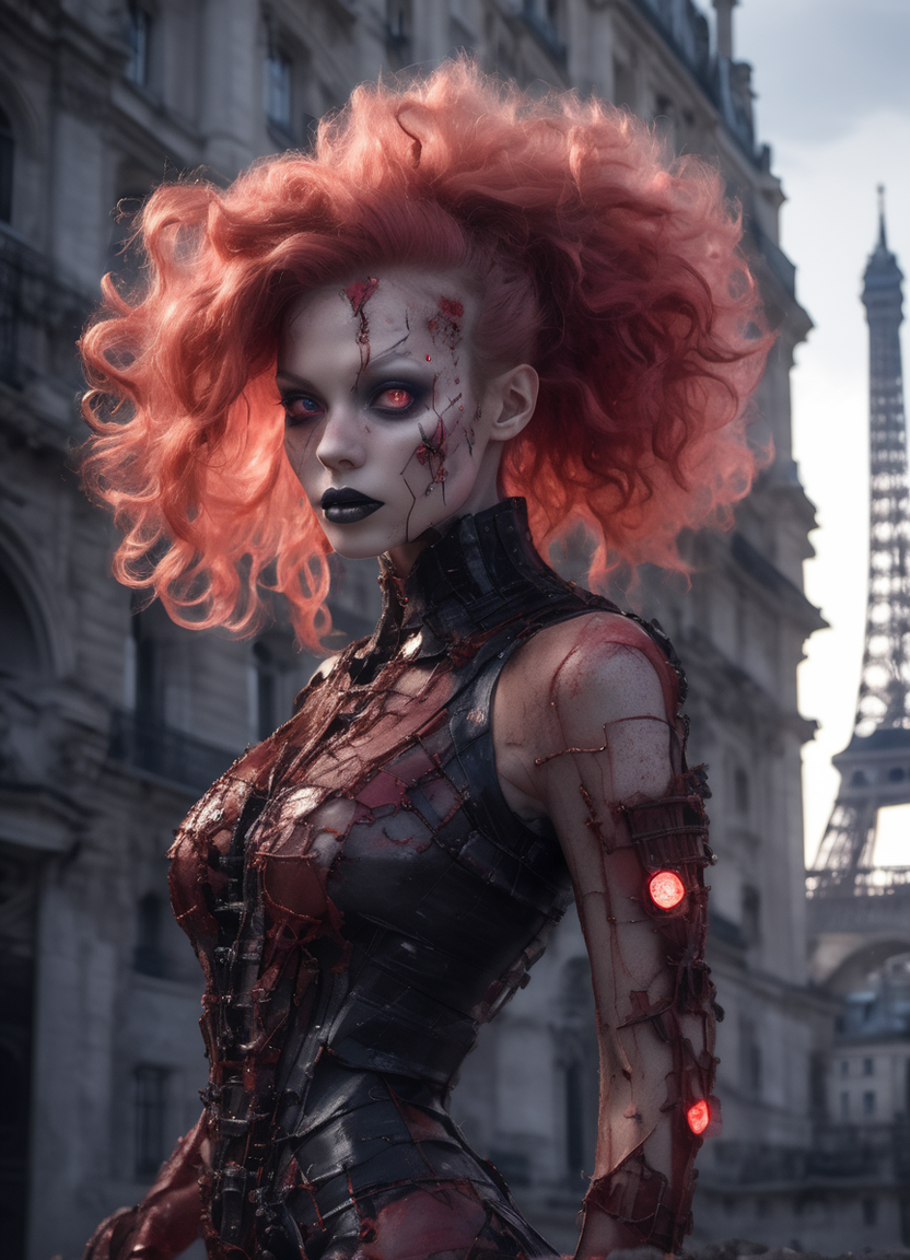 Rosa the bionic fashion zombie by Kico Toralles - Playground