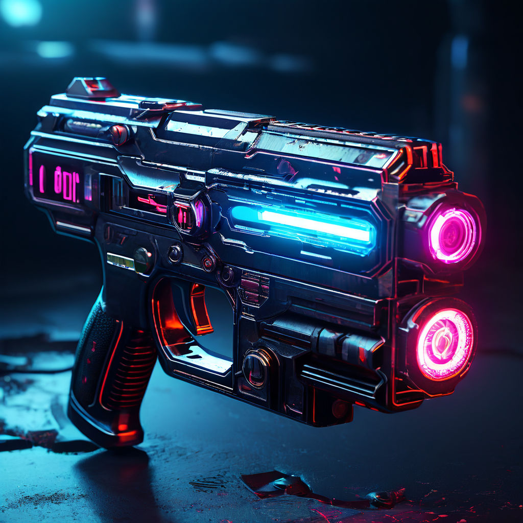 A cyberpunk gun by Leana Messner - Playground