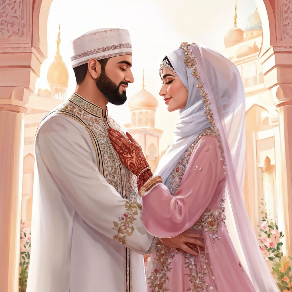 Animated Muslim wedding couple by Thabish Sheik - Playground
