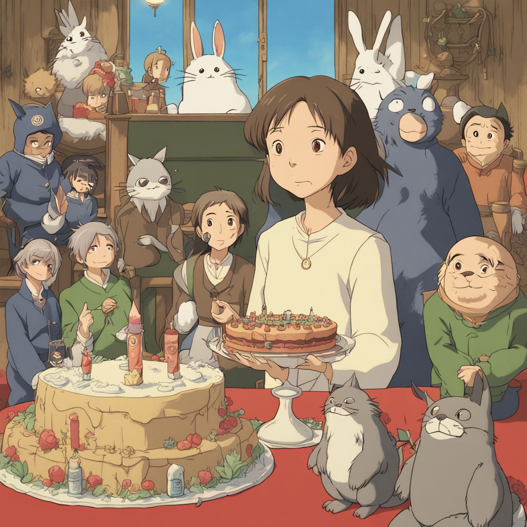 Studio ghibli characters congratulate you on your birthday by 김진규 ...