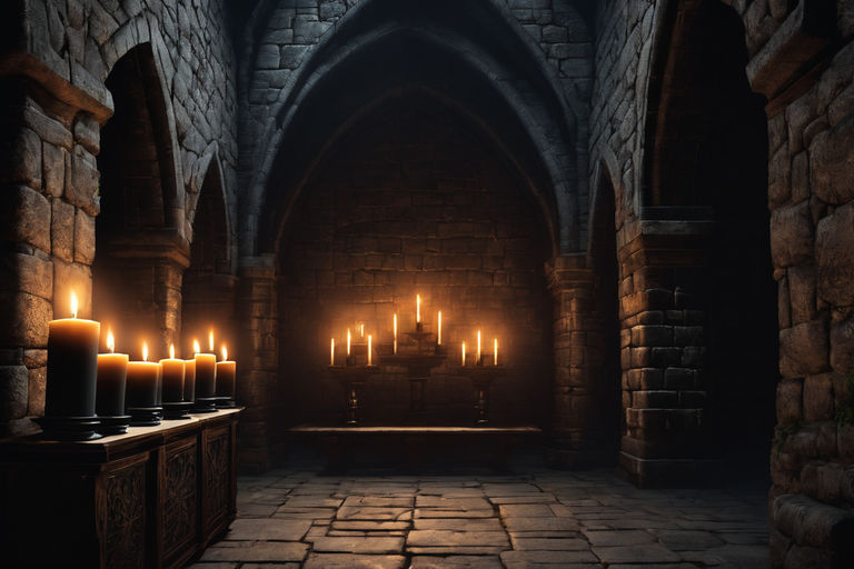 Castle dungeon by Evgenii Miliutkin - Playground