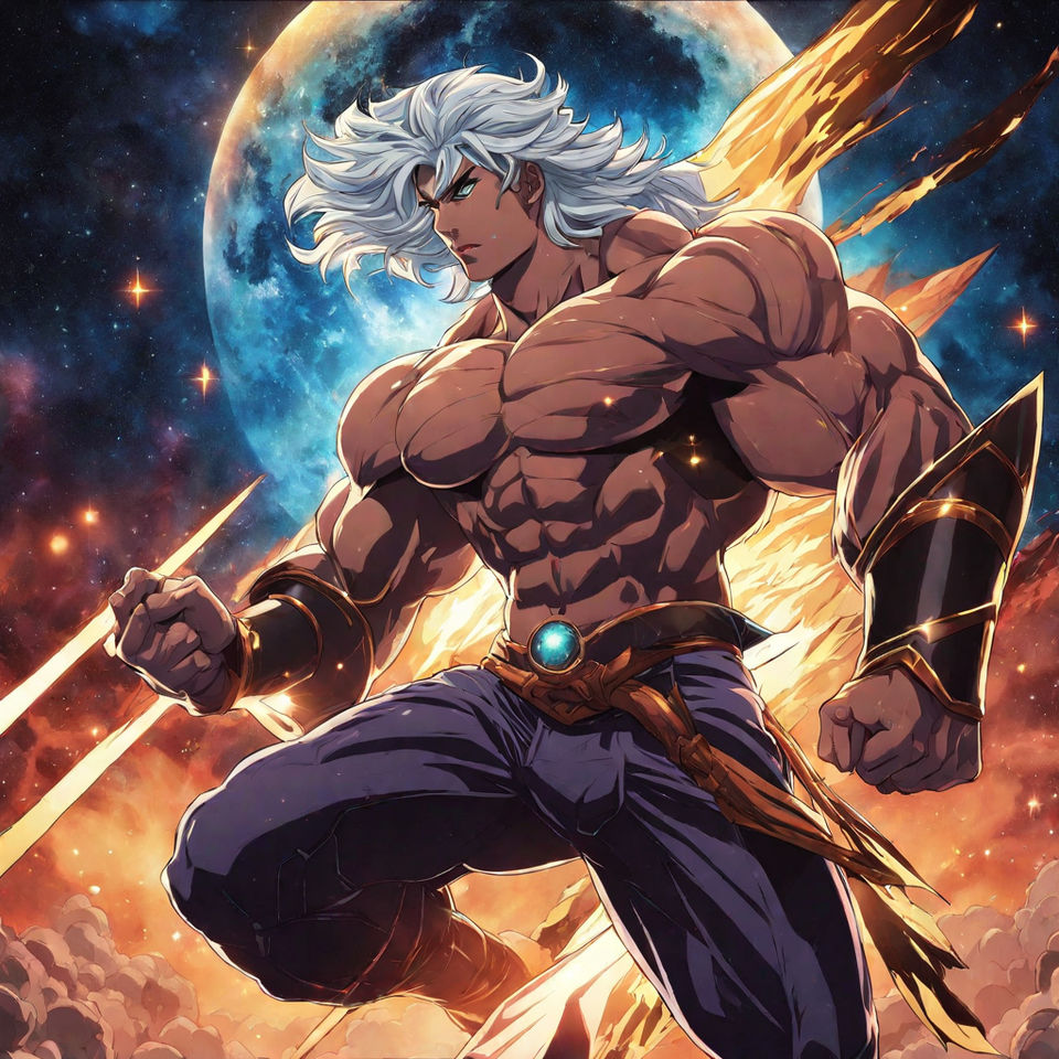 Witchcraft. Muscular Cosmic Anime Hero. by Ryan Andrews - Playground