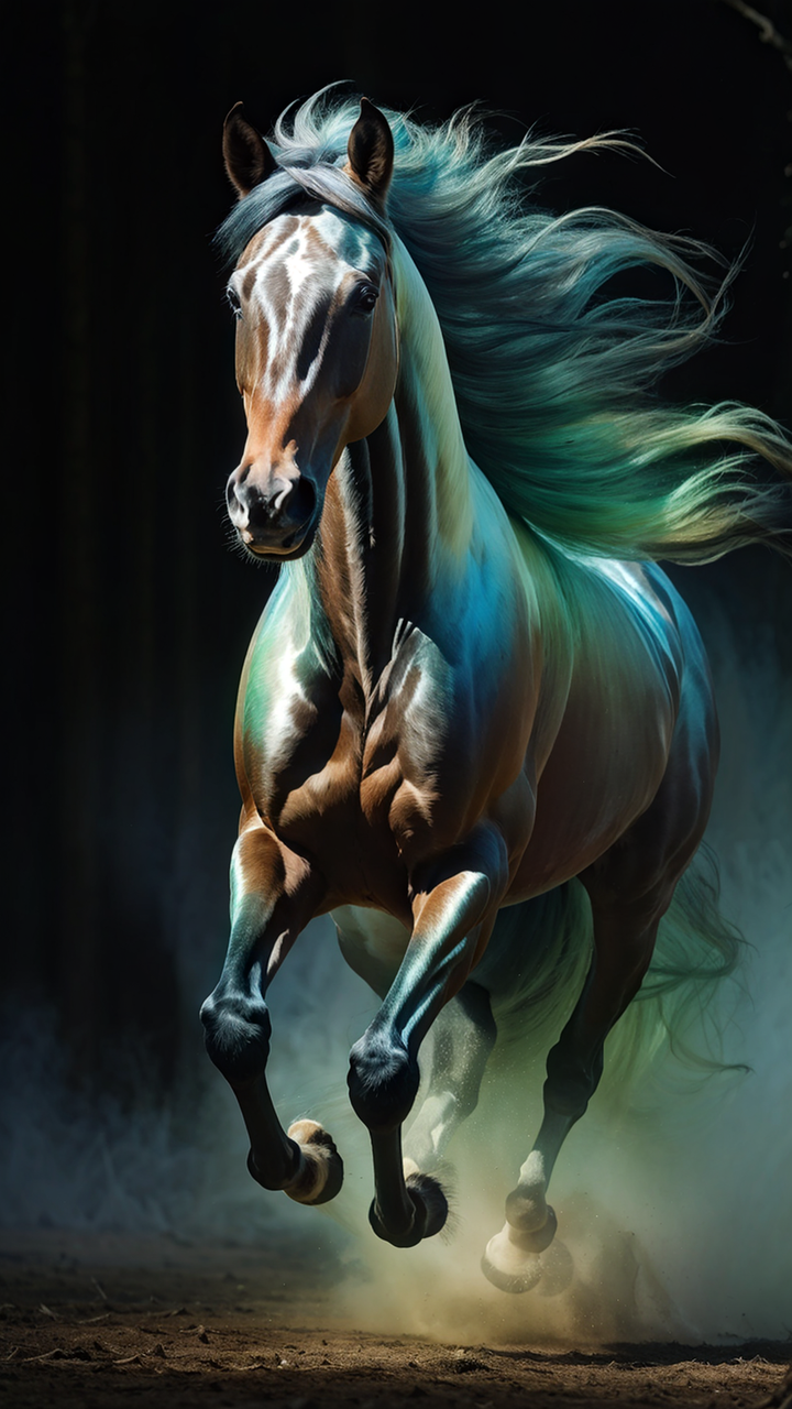 Horse captured mid-gallop by Brandy Versoulen - Playground