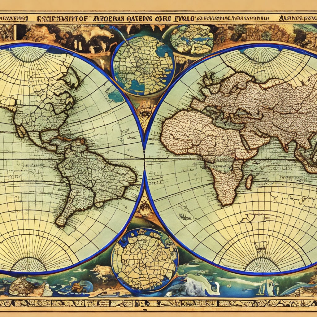 Seamless ancient map of fantasy world patterns by Gennadiy Poznyakov ...