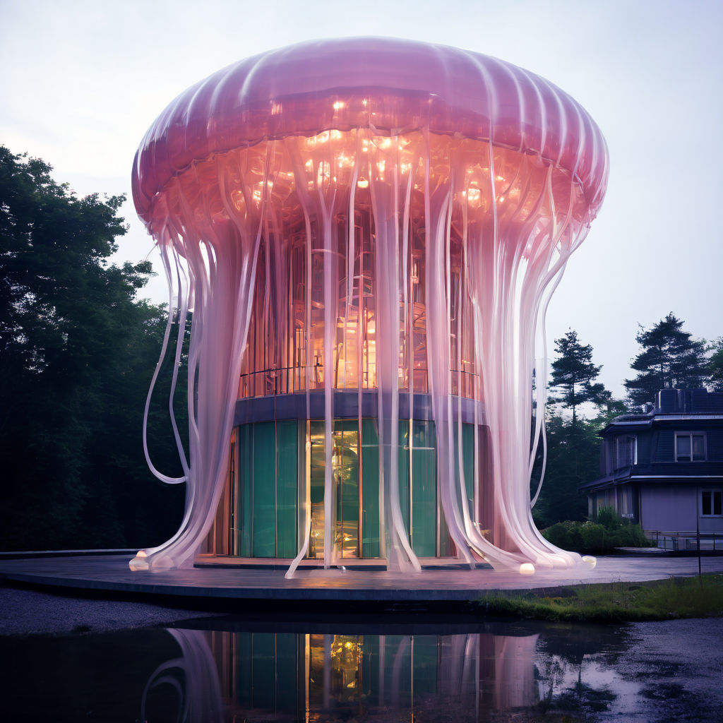 Building that looks like a jellyfish by Egor Fait - Playground